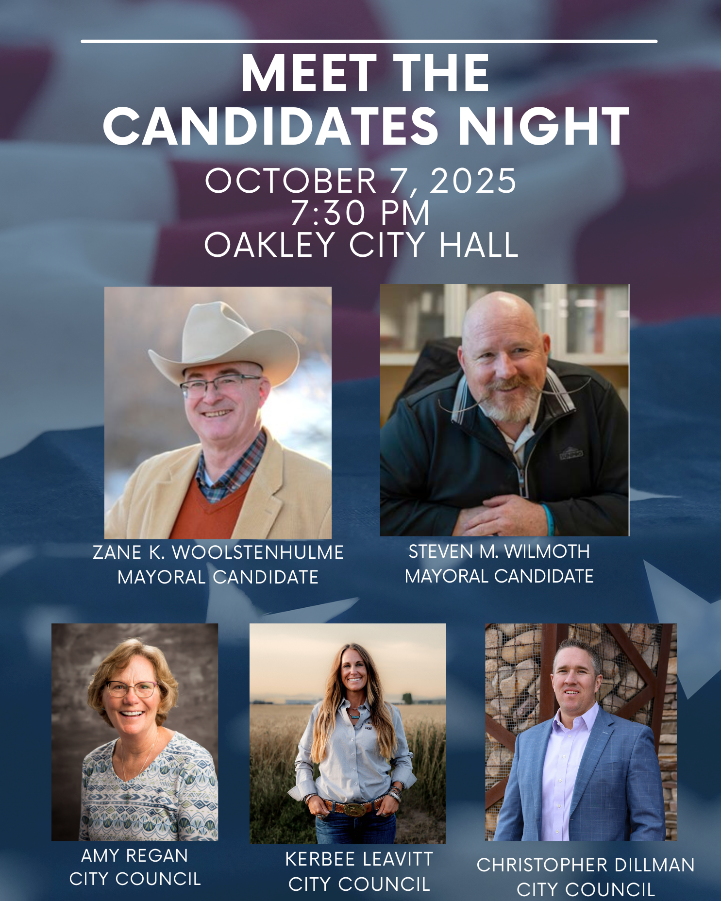 MEET THE CANDIDATES NIGHT | Oakley City Utah